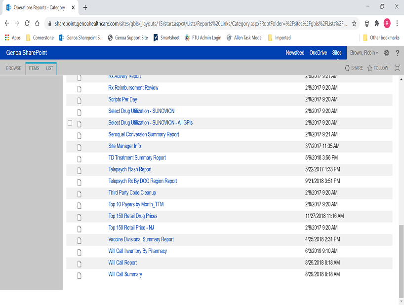 Task Model Manager: TaskGestures